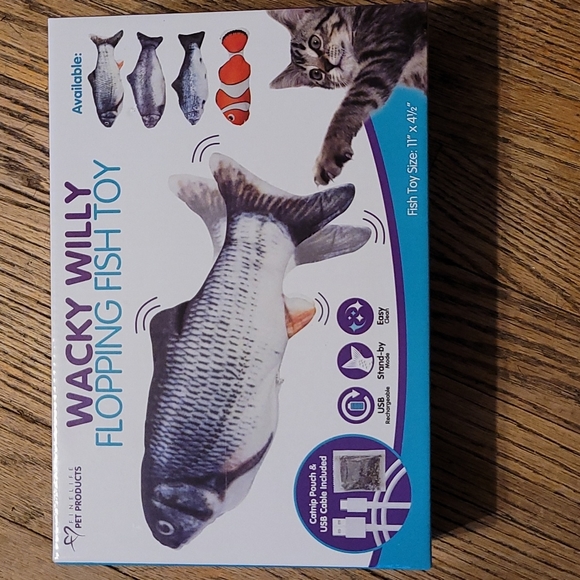 Cat | Wacky Willy Flopping Fish Toy Clown Fish | Poshmark